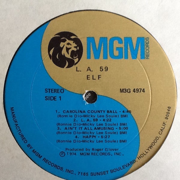 Elf (3) – L.A. 59 – Recycled Records Lp