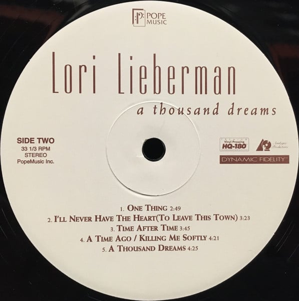 Lori Lieberman – A Thousand Dreams – Recycled Records Lp