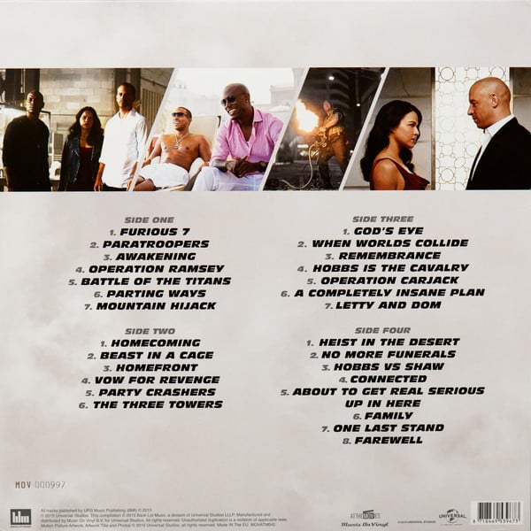 Brian Tyler – Furious 7 (Original Motion Picture Score) – Recycled ...