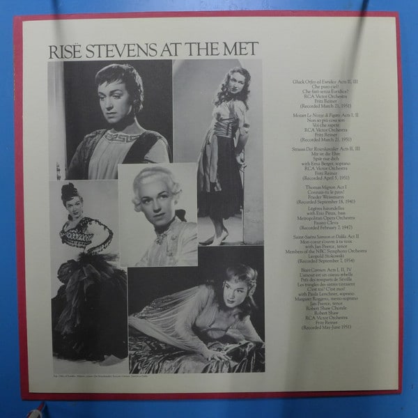 Risë Stevens - Risë Stevens At The Met - Recycled Records Lp