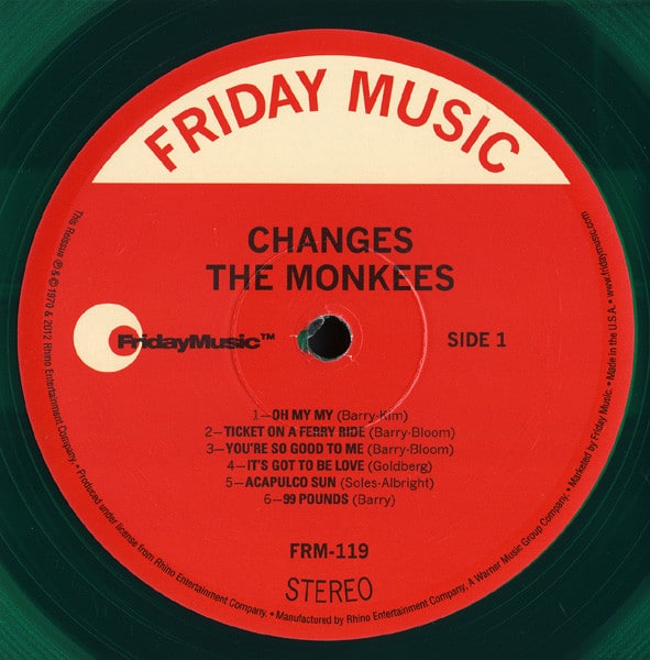 The Monkees - Changes | Buy Online at Recycled Records Lp