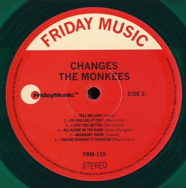 The Monkees - Changes | Buy Online at Recycled Records Lp