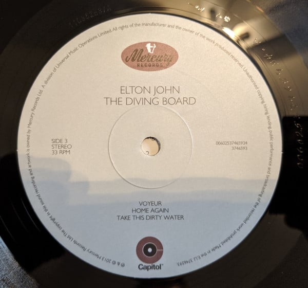Elton John - The Diving Board | Buy Online at Recycled Records Lp
