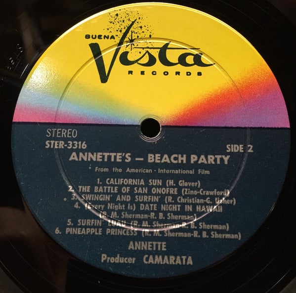 Annette (7) - Annette's Beach Party | Buy Online at Recycled Records Lp