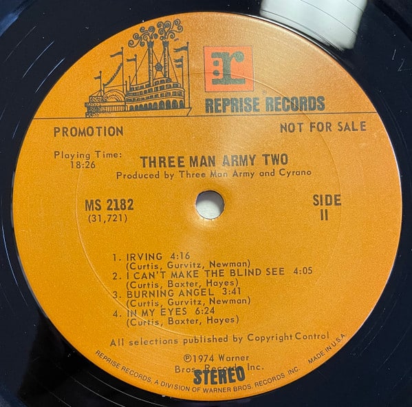 Three Man Army – Two – Recycled Records Lp