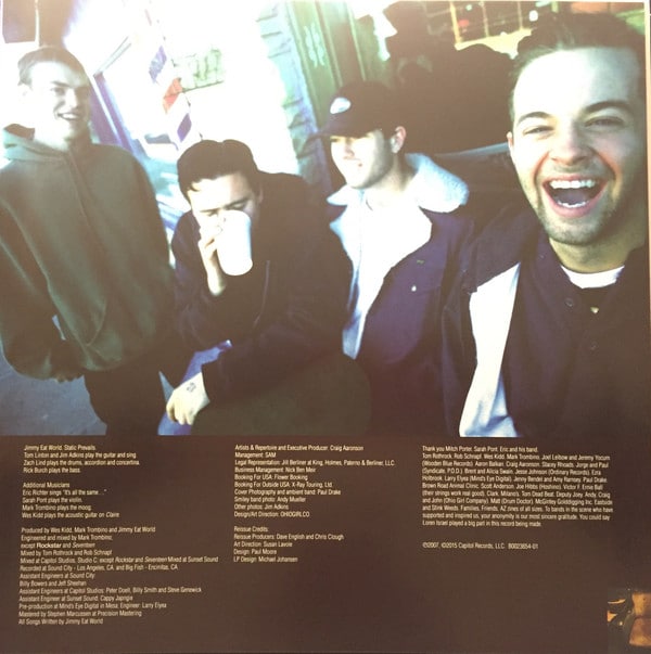 Jimmy Eat World – Static Prevails – Recycled Records Lp